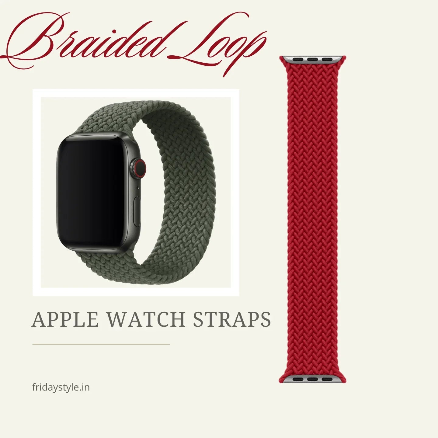 Braided Solo Loop Apple Watch Straps | Comfort Meets Style | FridayStyle